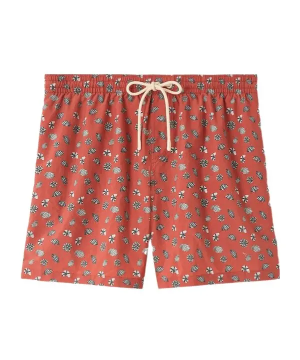 Loro Piana Bay Swim Shorts - Shell Rust/gray