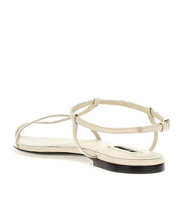 JIL SANDER Caged Leather Sandals