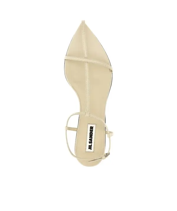 JIL SANDER Caged Leather Sandals