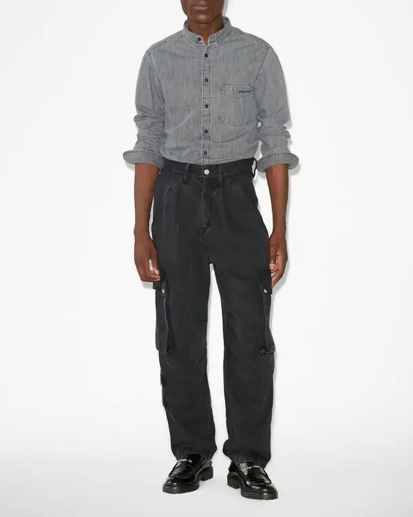 Isabel Marant Étoile Lako Embroidered-logo Denim Shirt