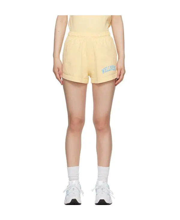 SPORTY  RICH Sporty Rich Logo Embellished Shorts