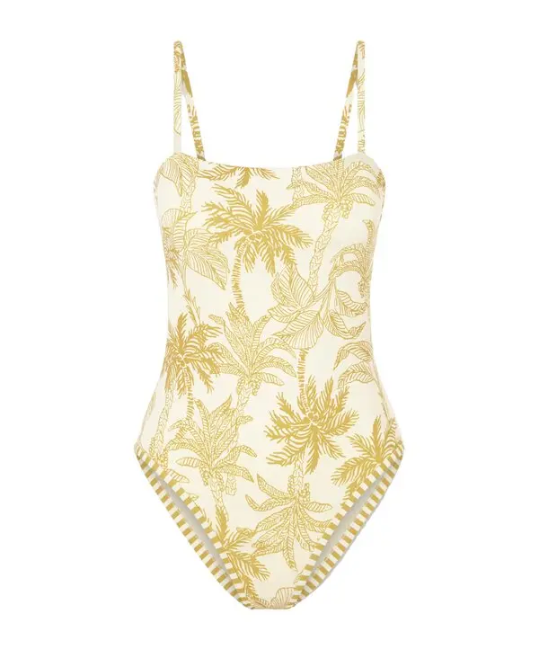 ERES Tropical Printed One-piece Swimsuit - Yellow