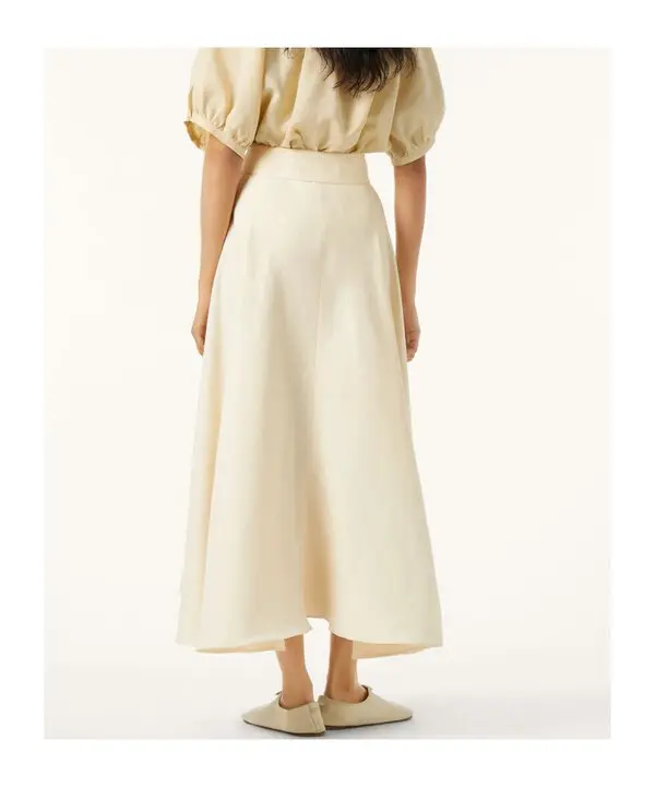 Loro Piana Petra High-rise Buttoned Asymmetrical Skirt
