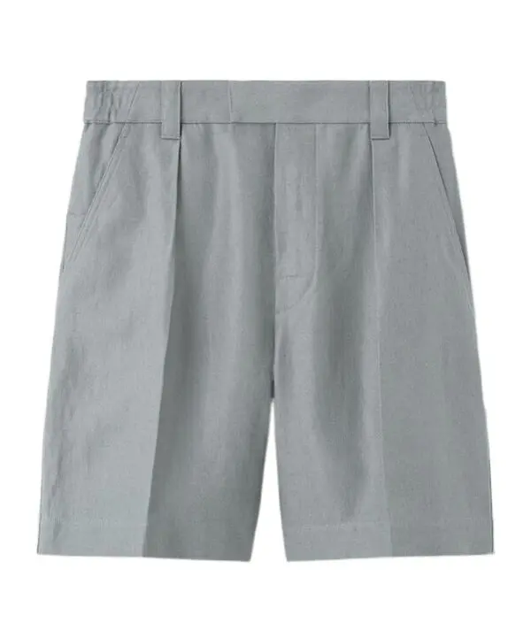 Loro Piana Reinga Belt-loop Shorts - Positive Gray