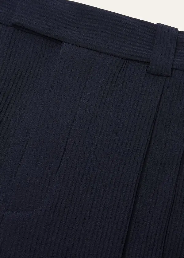 Loro Piana Stephen Pleated Wide-leg Trousers