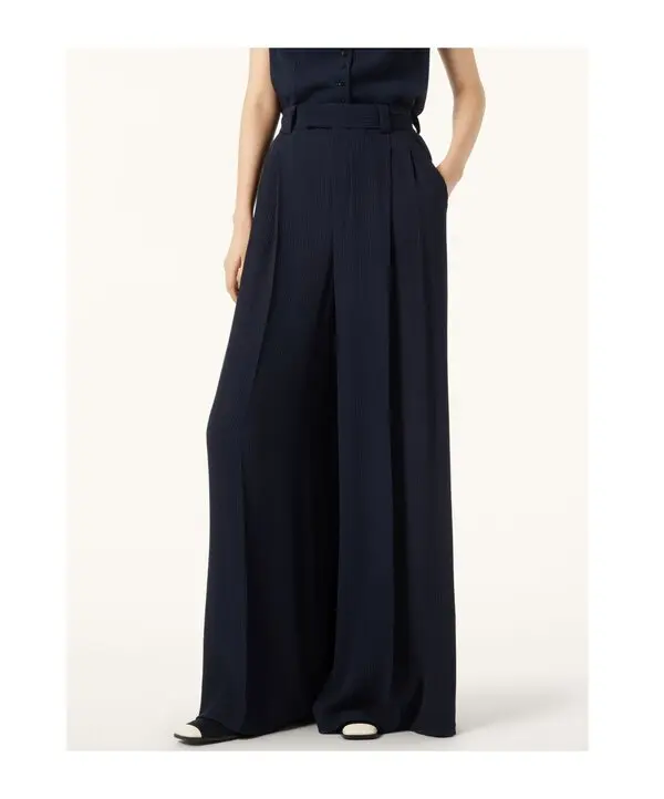 Loro Piana Stephen Pleated Wide-leg Trousers