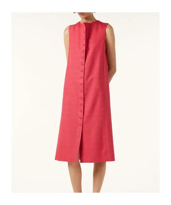 Loro Piana Sleeveless Belted Midi Dress