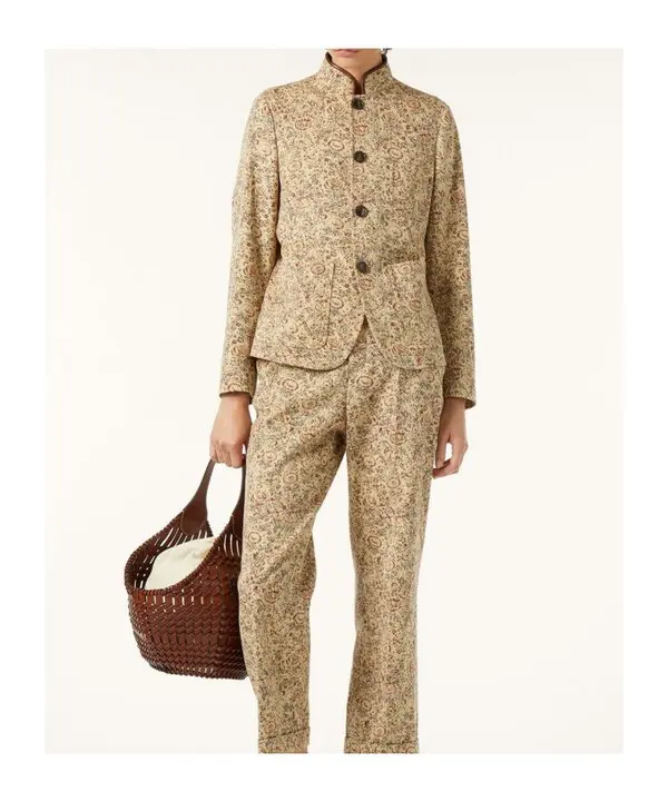 Loro Piana Long Sleeve Button-front Jacket