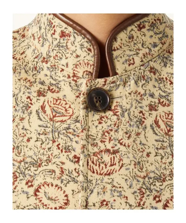 Loro Piana Long Sleeve Button-front Jacket