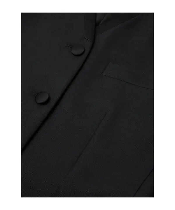 Loro Piana Lizzie Jacket With V-neck And Satin Inserts