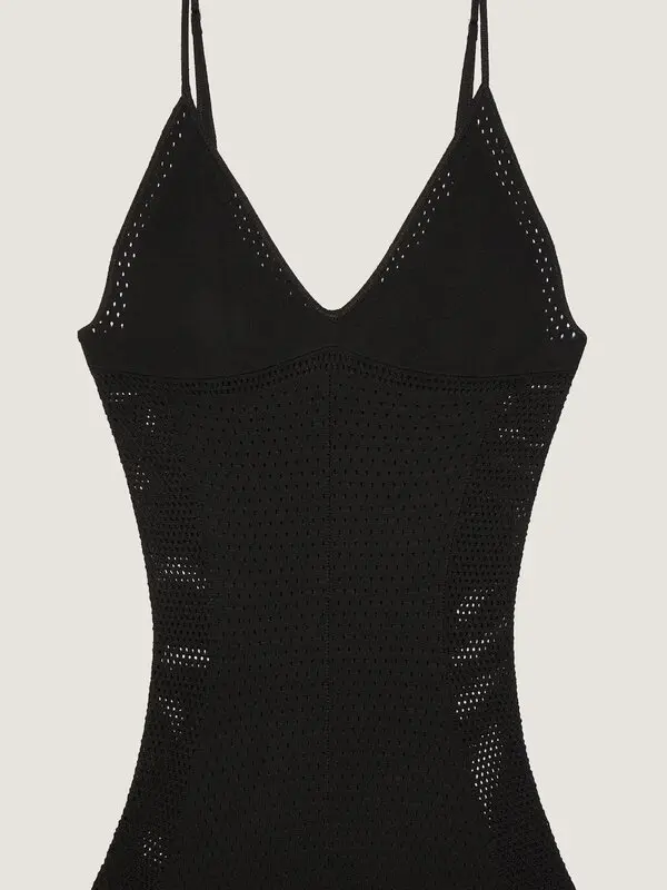 Givenchy Midi Dress In Openwork Knit