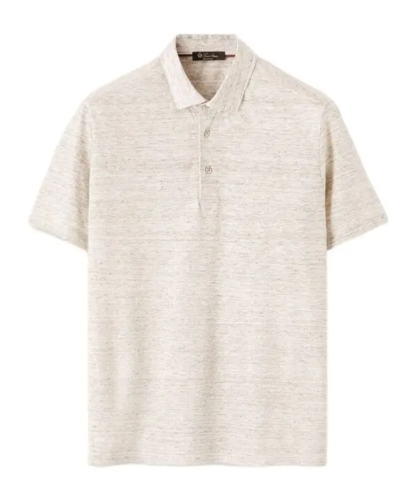 Loro Piana Short-sleeve Polo Shirt - White