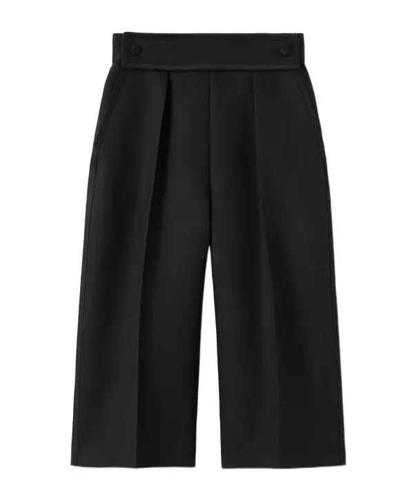 Loro Piana High-rise Cropped Trousers - Black