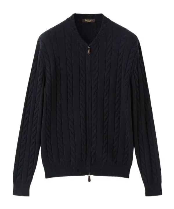 Loro Piana Cedar Bomber Cardigan
