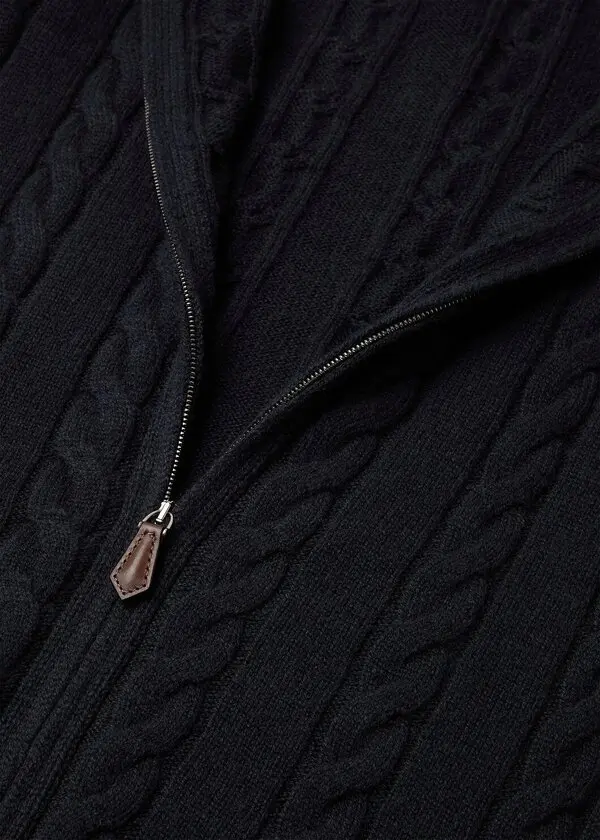 Loro Piana Cedar Bomber Cardigan
