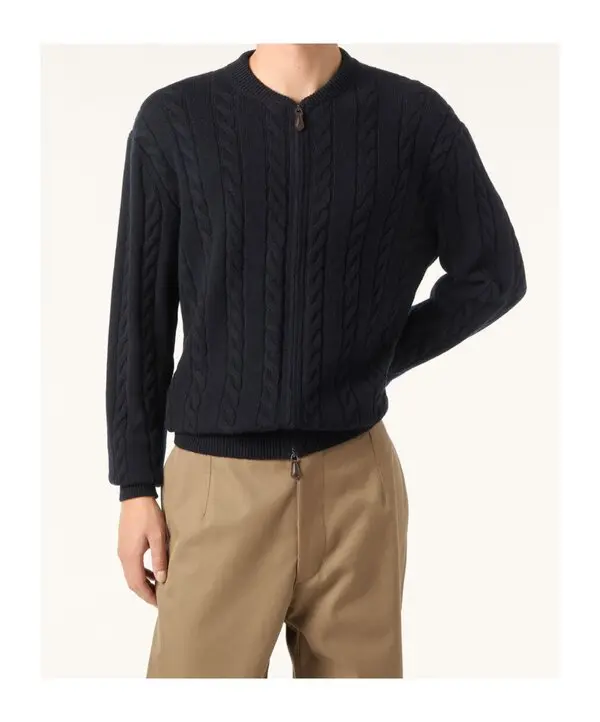 Loro Piana Cedar Bomber Cardigan