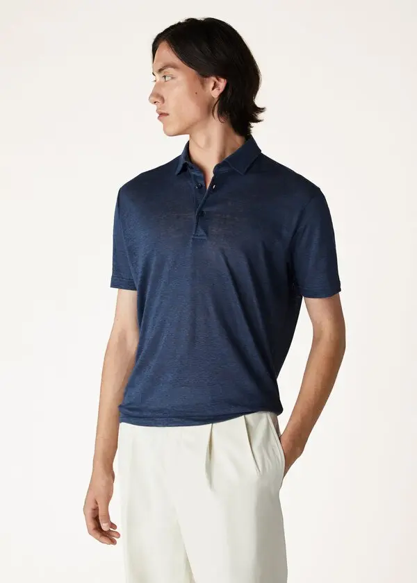 Loro Piana Buckle Short-sleeved Polo Shirt