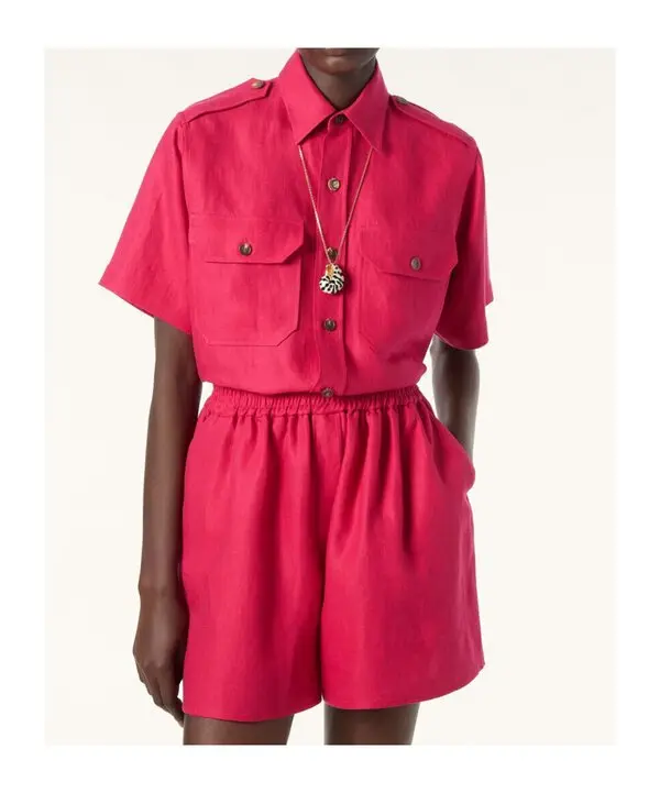 Loro Piana Neo Annalisa Short-sleeve Shirt