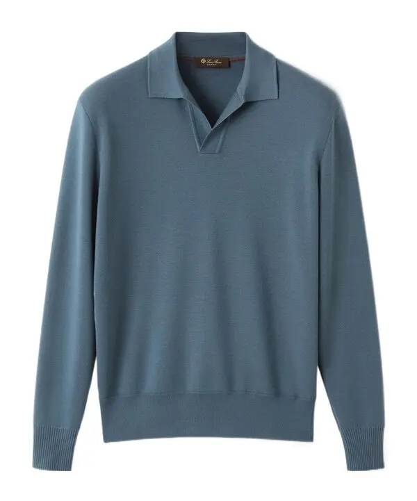 Loro Piana Buttonless Polo-shirt - Aegean Wave