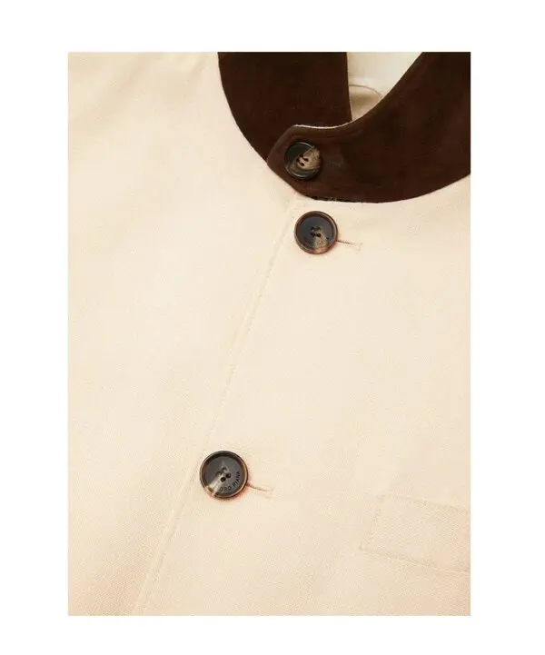 Loro Piana Roadster Jacket With Suede Trim