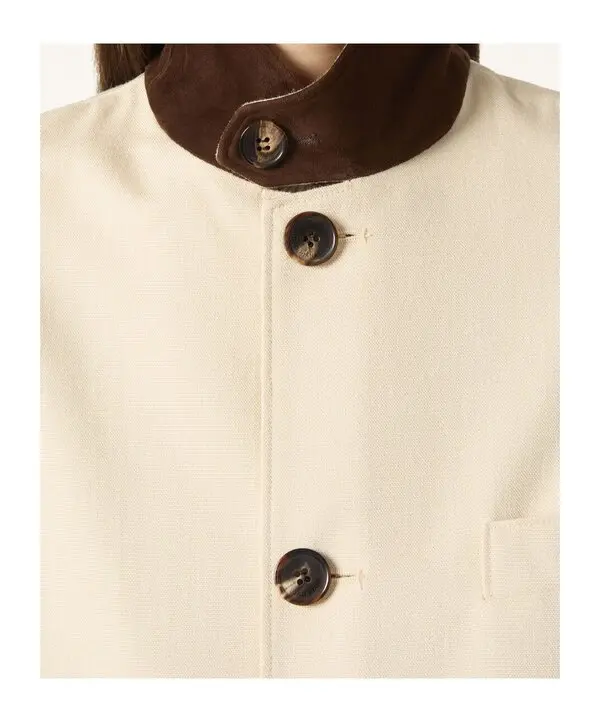 Loro Piana Roadster Jacket With Suede Trim