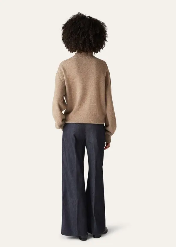 Loro Piana High Neck Cashmere Knitted Sweater