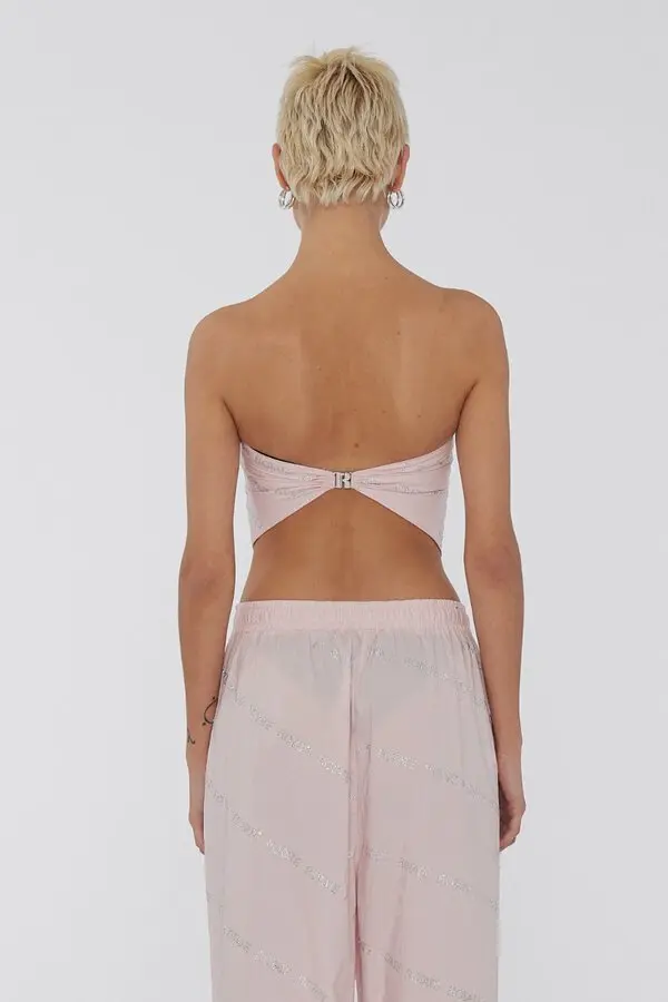 ROTATE BY BIRGER CHRISTENSEN Logo Embellished Bandana Top