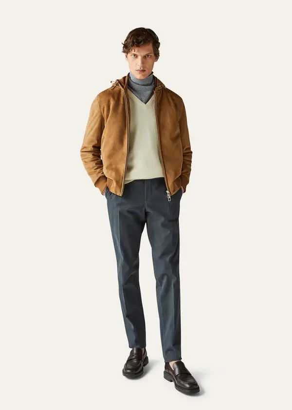 Loro Piana V-neck Cashmere Long-sleeved Sweater