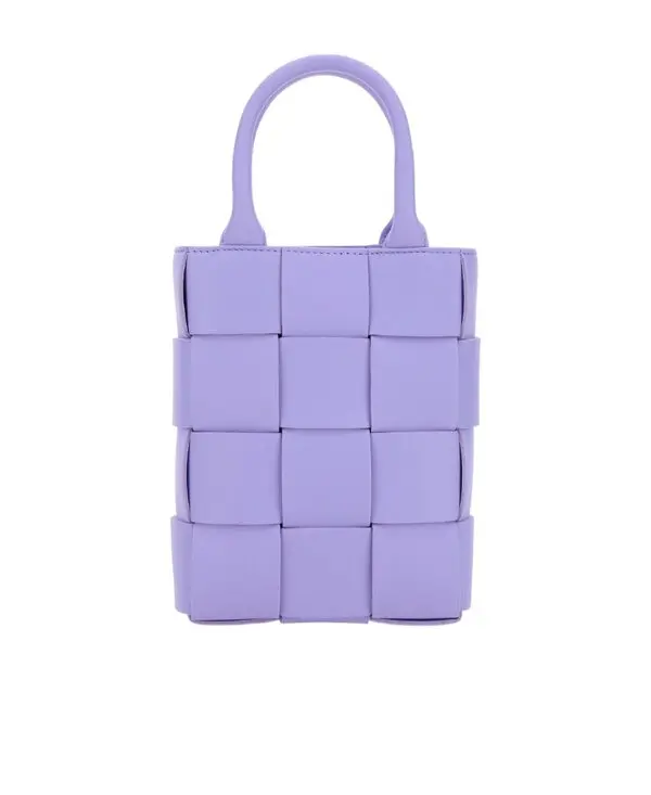 Bottega Veneta Mini Cassette Shoulder Bag - Purple