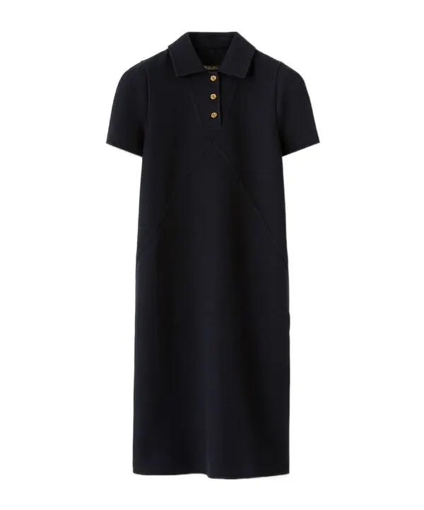 Loro Piana Gareth Dress - Navy Blue