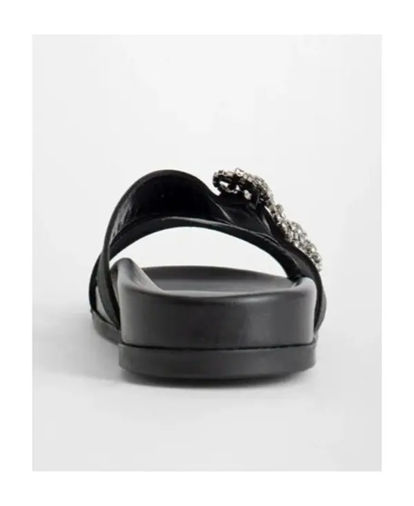 Manolo Blahnik Buckle Decorative Slippers
