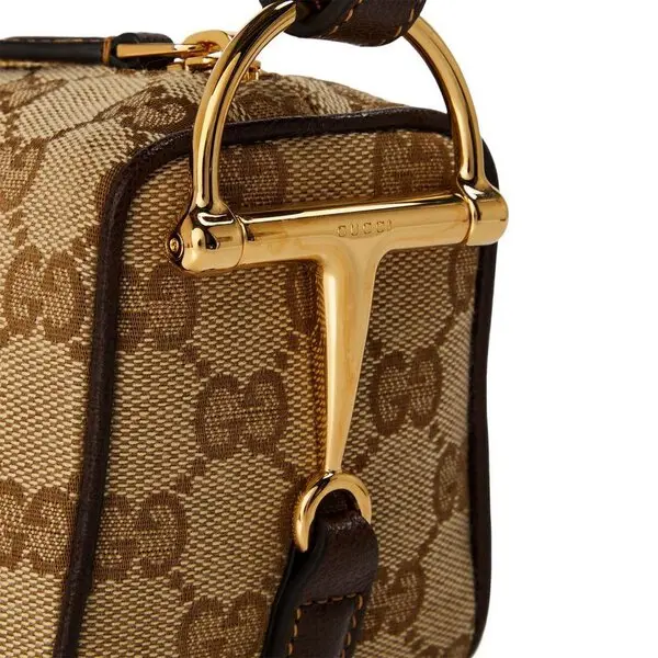 Gucci Monogram Mini Shoulder Bag - Beige