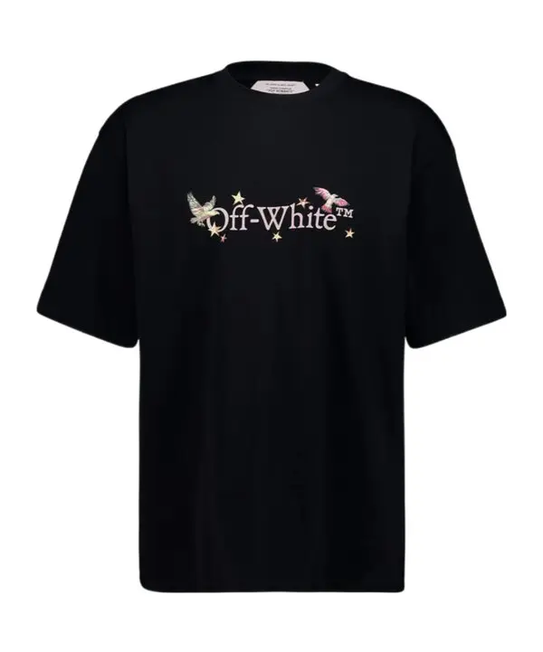 Off-White Logo Printed Crewneck T-shirt - Black