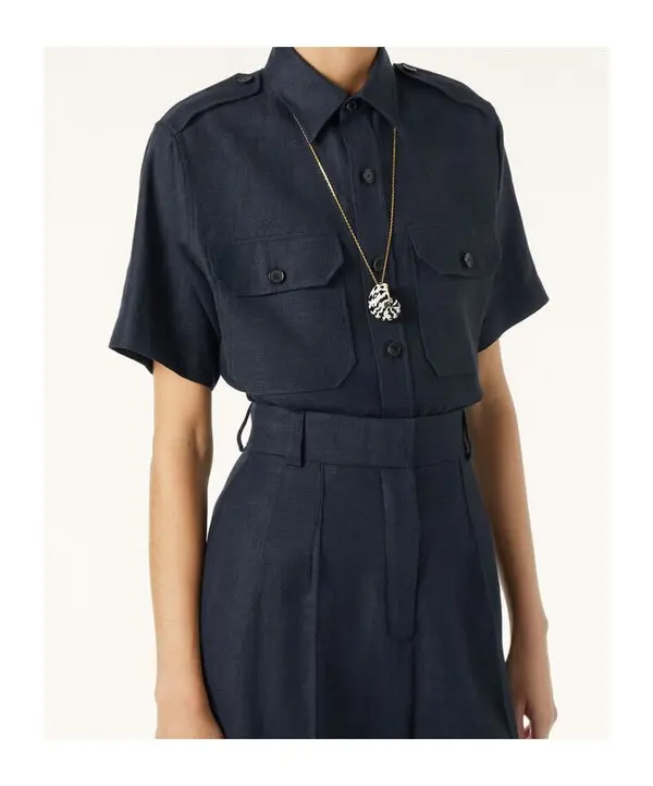 Loro Piana Neo Annalisa Short Sleeve Shirt