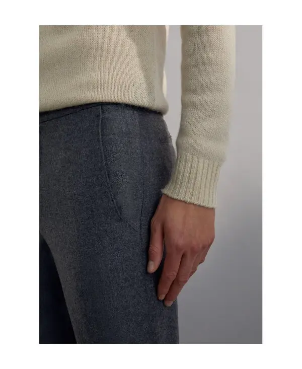 Loro Piana Wool Straight Casual Pants