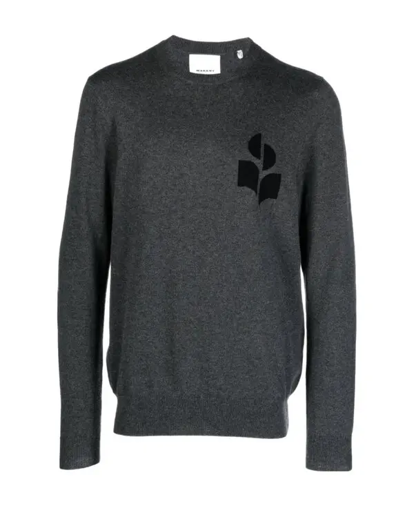 Isabel Marant Étoile Logo Intarsia Crewneck Knitted Jumper