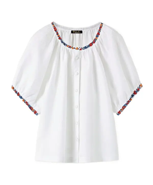 Loro Piana Gritt Blouse - Optical White