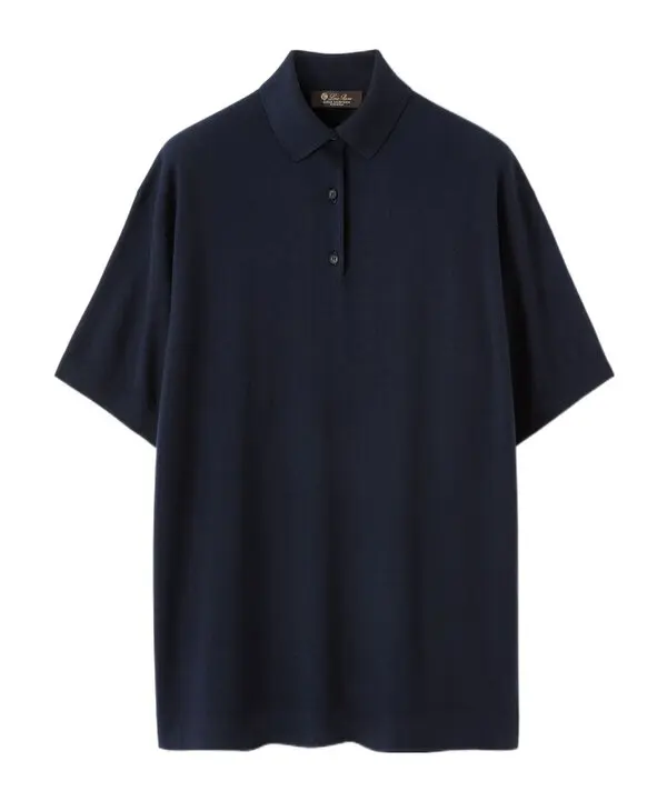 Loro Piana Royal Lightness Polo Shirt - Navy Blue