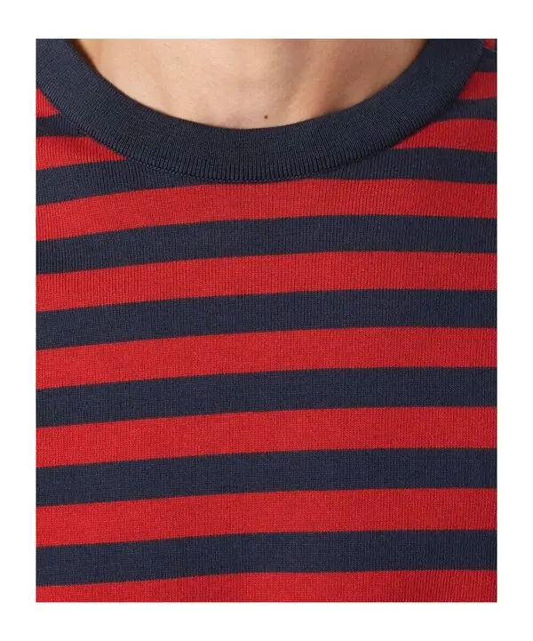 Loro Piana Barquetine Crewneck Striped Long Sleeve