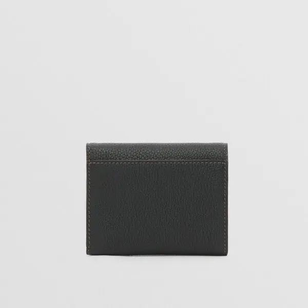 Burberry Logo Plaque Trifold Wallet
