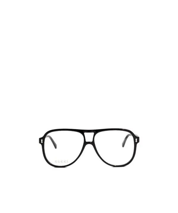 Gucci Aviator Frame Eyeglasses - Black