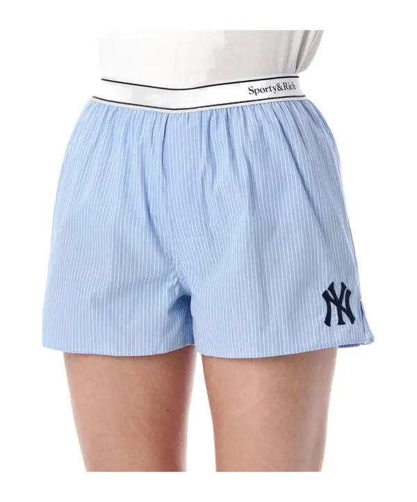 SPORTY  RICH Sporty Rich Heritage Yankees Serif Boxer Shorts