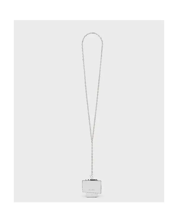 Celine Nevelson Project Necklace Sterling Silver And Oak Wood