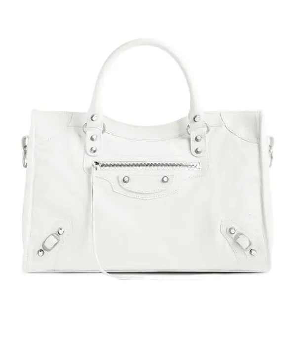 Balenciaga Le City Medium Tote Bag - White