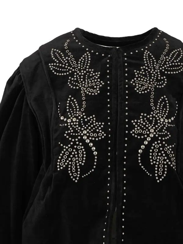 Isabel Marant Étoile Studded Velvet Blouse