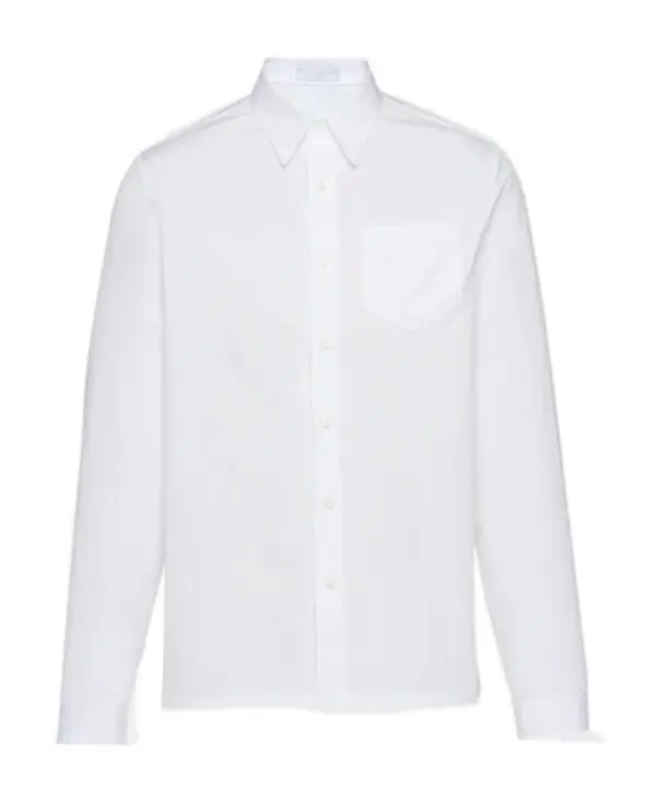 Prada Poplin Tailored Shirt - White