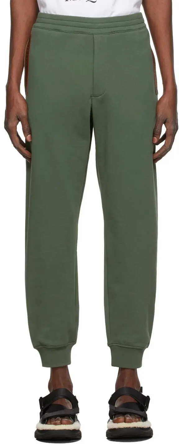 Alexander McQueen Logo Printed Elastic Waist Jogging Pants