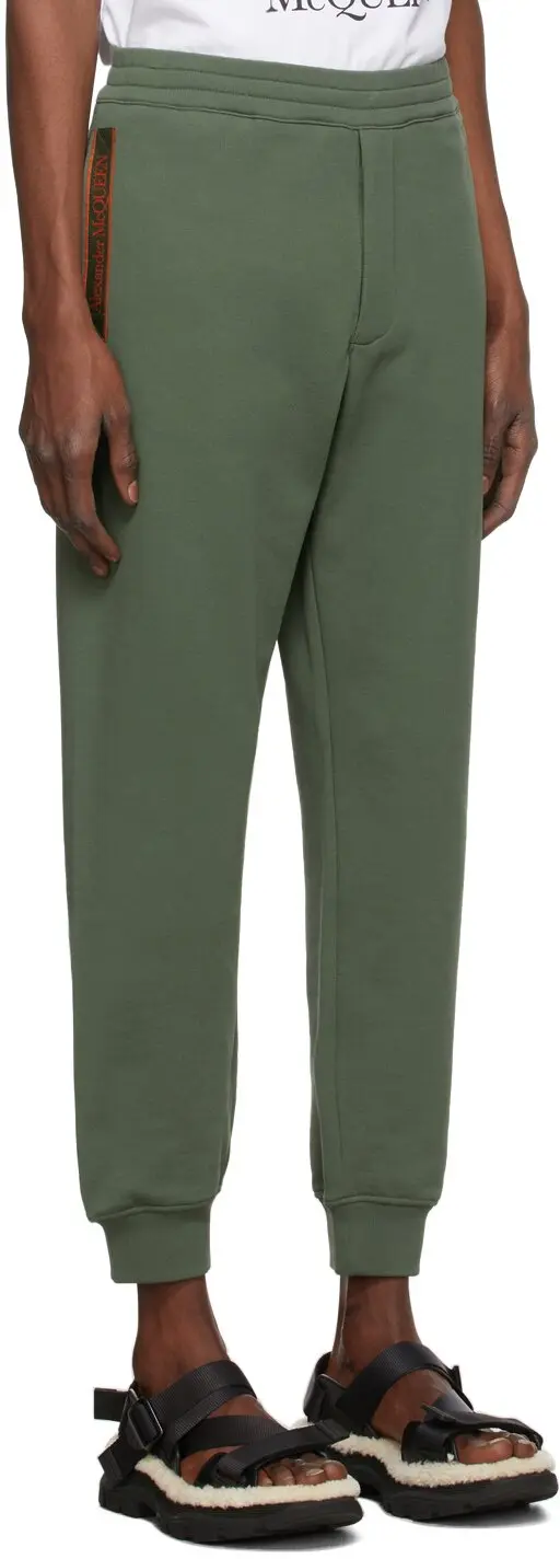 Alexander McQueen Logo Printed Elastic Waist Jogging Pants