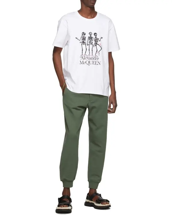 Alexander McQueen Logo Printed Elastic Waist Jogging Pants