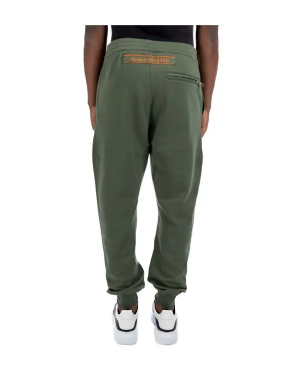 Alexander McQueen Logo Printed Elastic Waist Jogging Pants